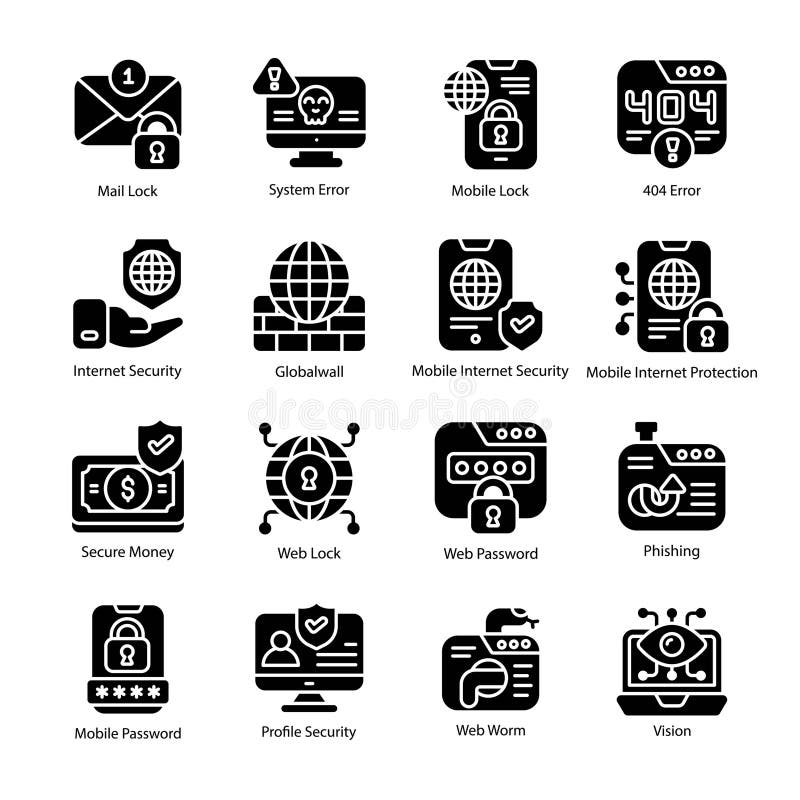 Web Security Vector 2 Colour Icon Design Illustration. Stock Vector ...