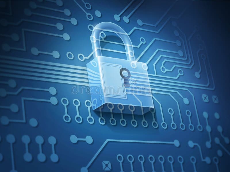 Internet security stock illustration. Illustration of banking - 65168650