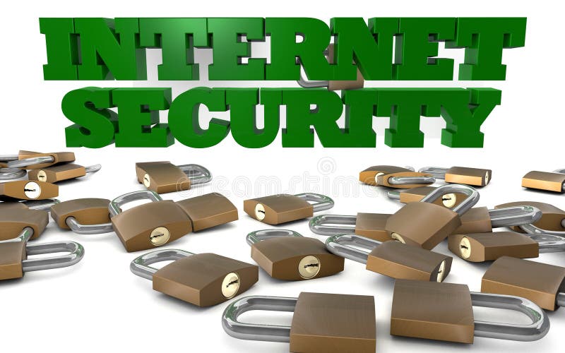 Internet Security stock illustration. Illustration of hacking - 60516262