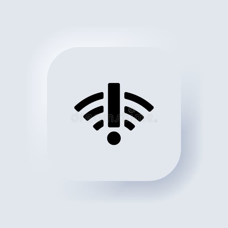 Internet Server Error Icon. Lost Connection Concept. Wifi Network ...
