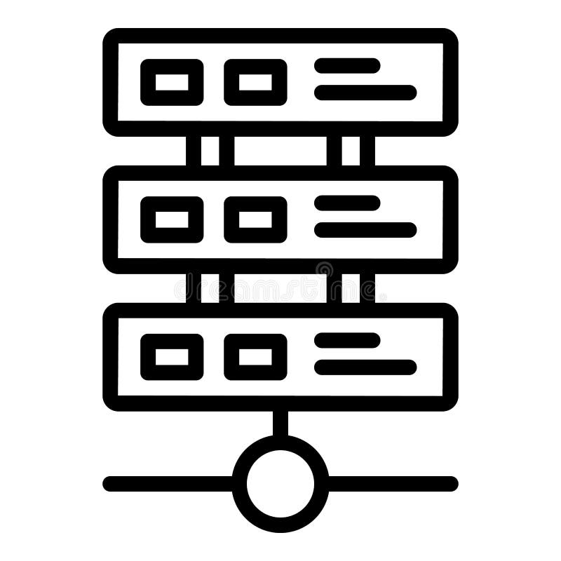 Server Icon Outline Stock Illustrations – 32,916 Server Icon Outline ...