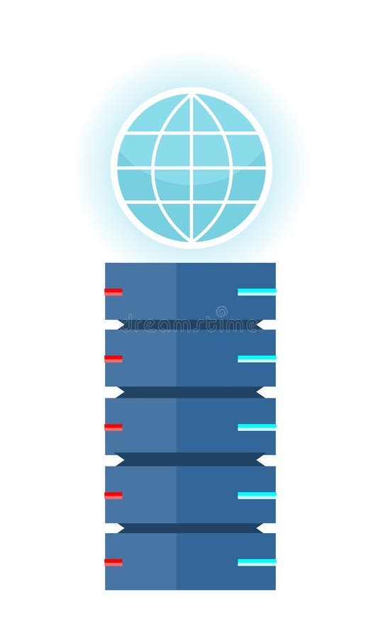 Internet server laptop stock illustration. Illustration of system ...