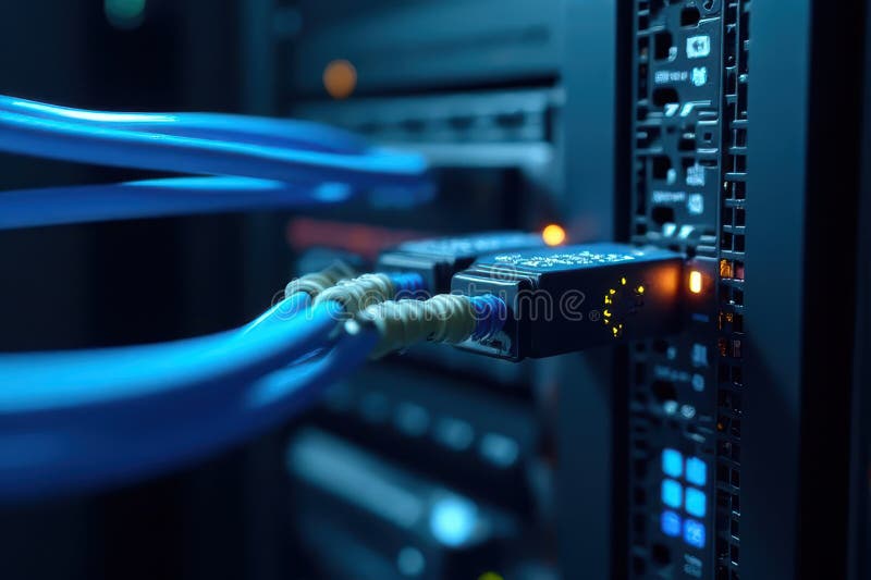 Internet Service Provider Setup Stock Illustration - Illustration of ...