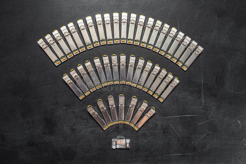Internet SFP Network Modules for Network Switch As Wifi Symbol on the ...