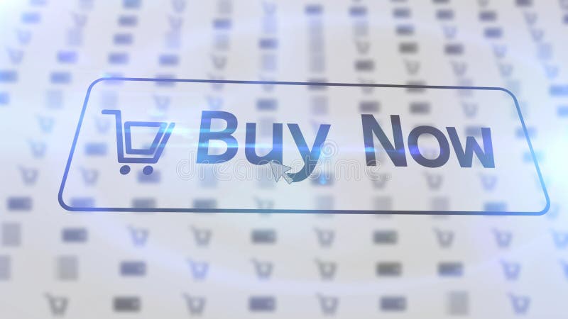 BUY NOW the Internet Shop Icon on a White Screen Stock Illustration ...
