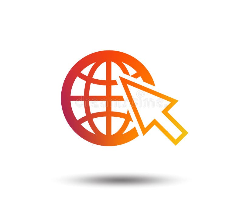 Internet Sign Icon. World Wide Web Symbol Stock Vector - Illustration ...