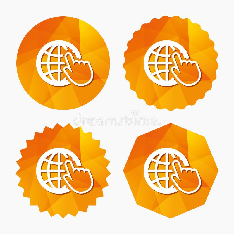 Internet Sign Icon. World Wide Web Symbol Stock Vector - Illustration ...