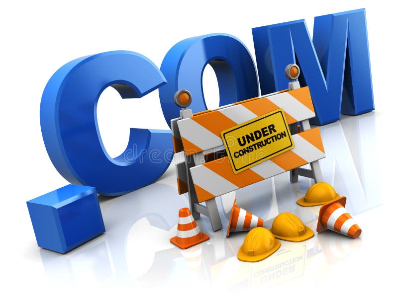 Site Under Construction Sign Stock Illustration - Illustration of ...