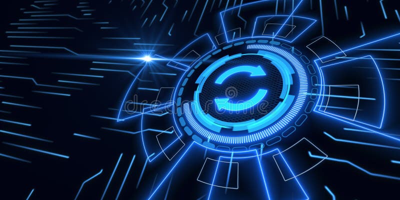 Internet Software and Technology Update Concept Stock Illustration ...