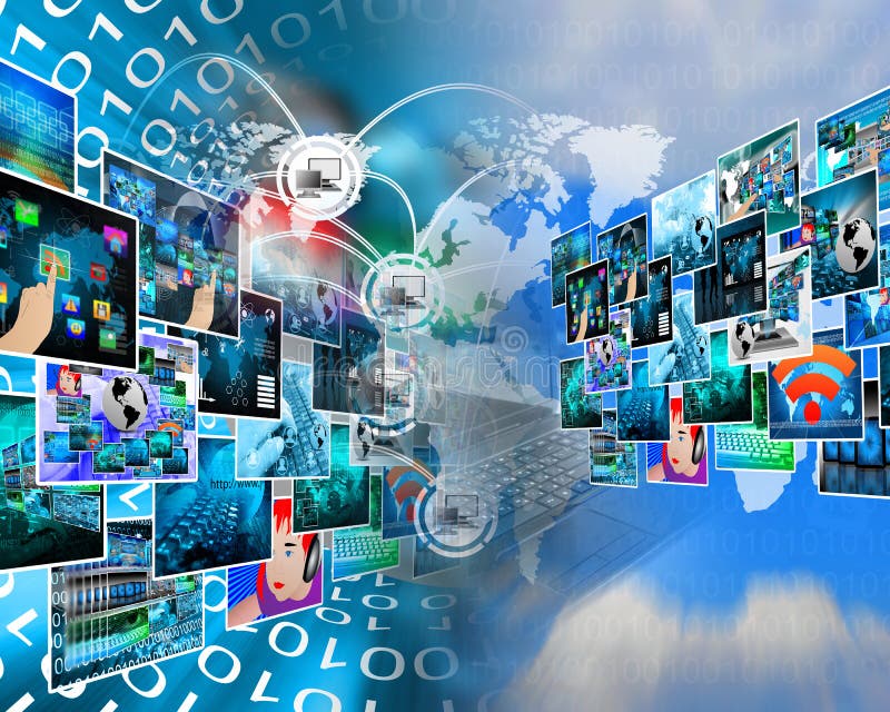 Internet space stock illustration. Illustration of broadcast - 33002075