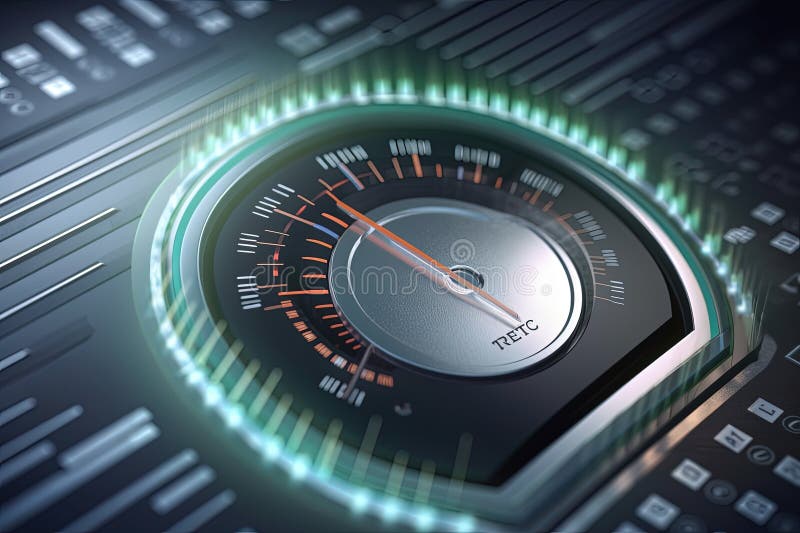 Internet Speed Level Connection Concept. Maximum Internet Speed Stock ...