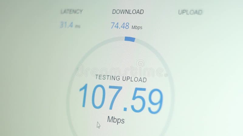 Internet Speed Measurement. Internet Connection Test. the Movement of ...