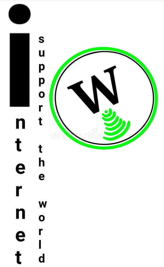 Internet Support the World Icon Stock Illustration - Illustration of ...