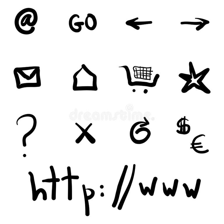 Internet Symbols stock illustration. Illustration of info - 2900857