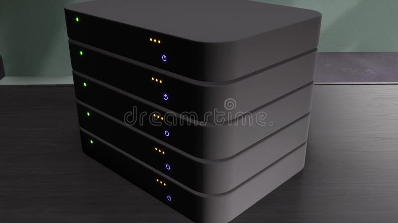 Internet Technologies Ips Device Security Data Center 3d Stock ...