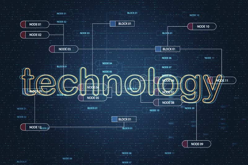 Internet and Technology Concept Stock Illustration - Illustration of ...