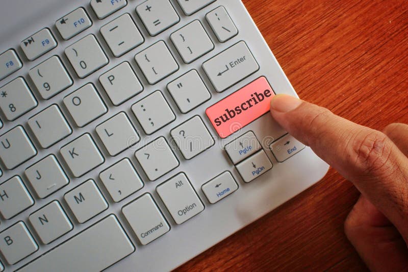 Finger Pressing Keyboard, Positive Quote Stock Image - Image of flat ...