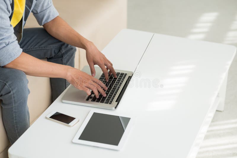 Internet and Technology Concept Stock Image - Image of phone, objects ...