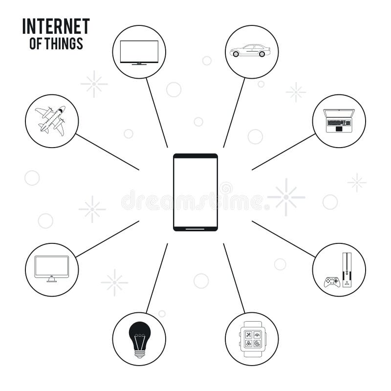 Internet and Technology Design Stock Vector - Illustration of equipment ...