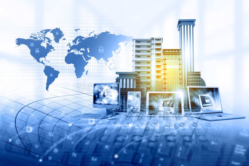 Internet technology stock illustration. Illustration of digital - 60043002