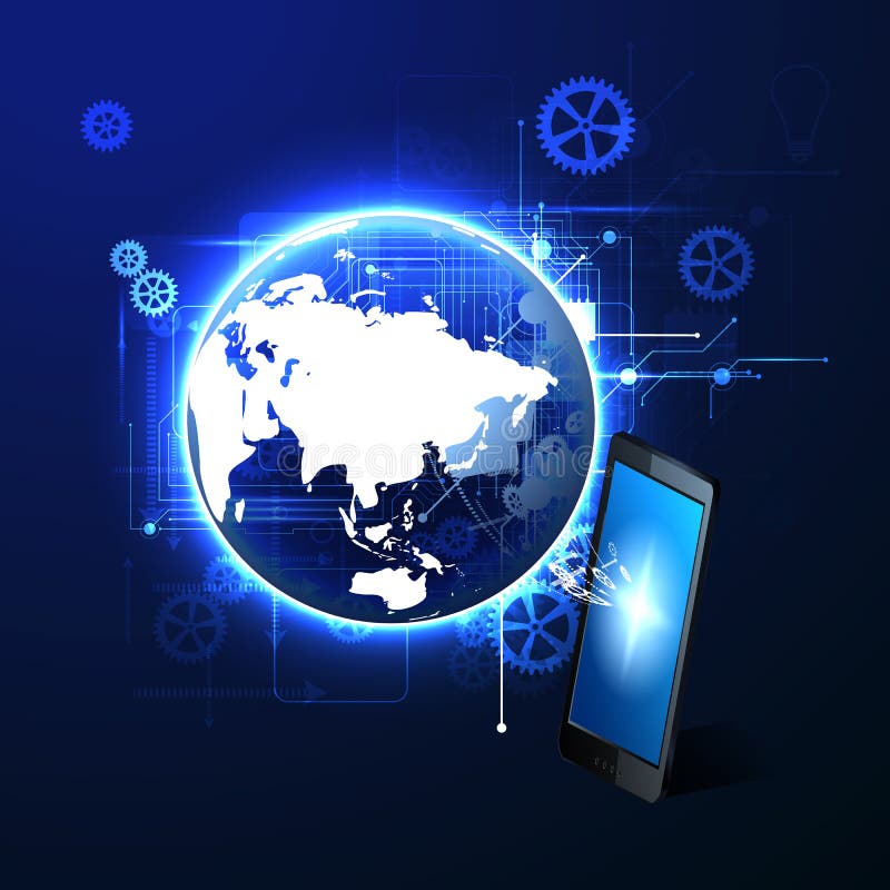 Internet technology stock illustration. Illustration of electrical ...