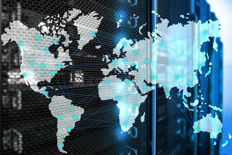 World server america stock illustration. Illustration of notebook - 5622040