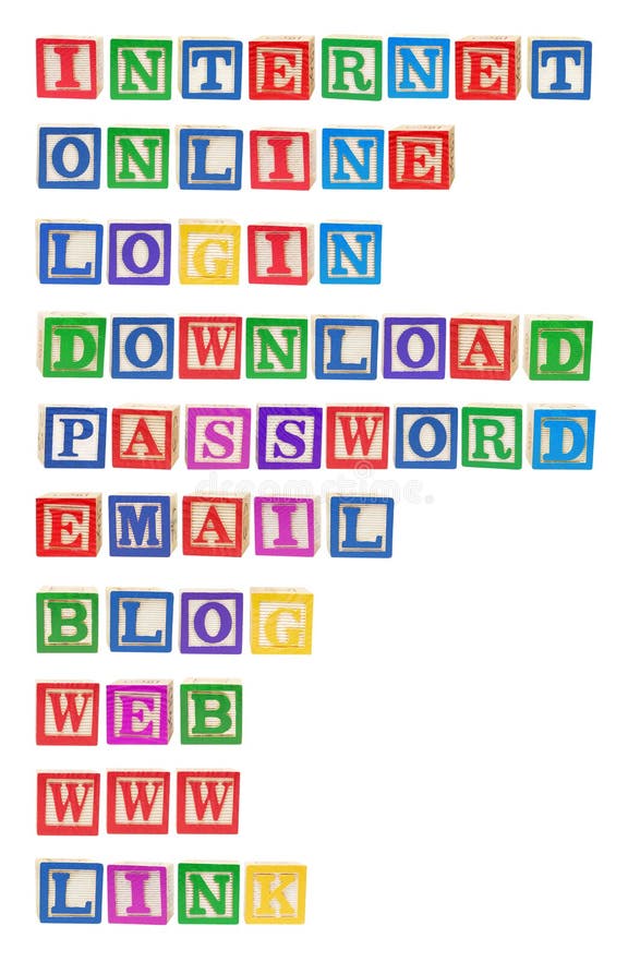 Internet Terms stock image. Image of objects, internet - 14098005