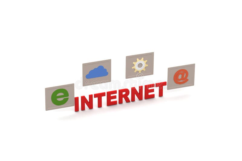 Internet icons stock illustration. Illustration of advanced - 70685773