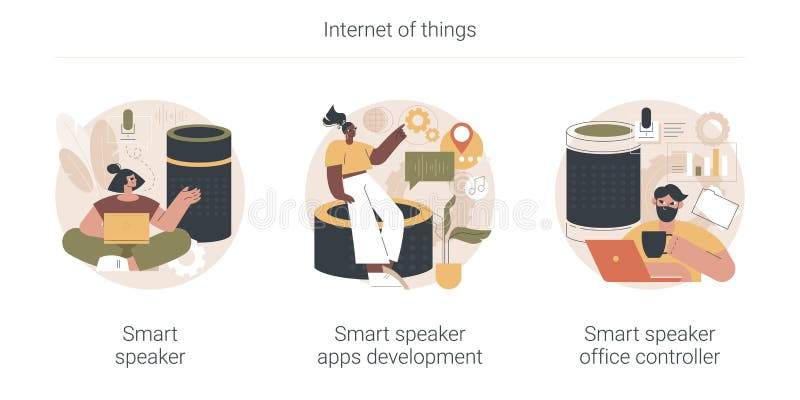 Internet of Things Abstract Concept Vector Illustrations. Stock Vector ...