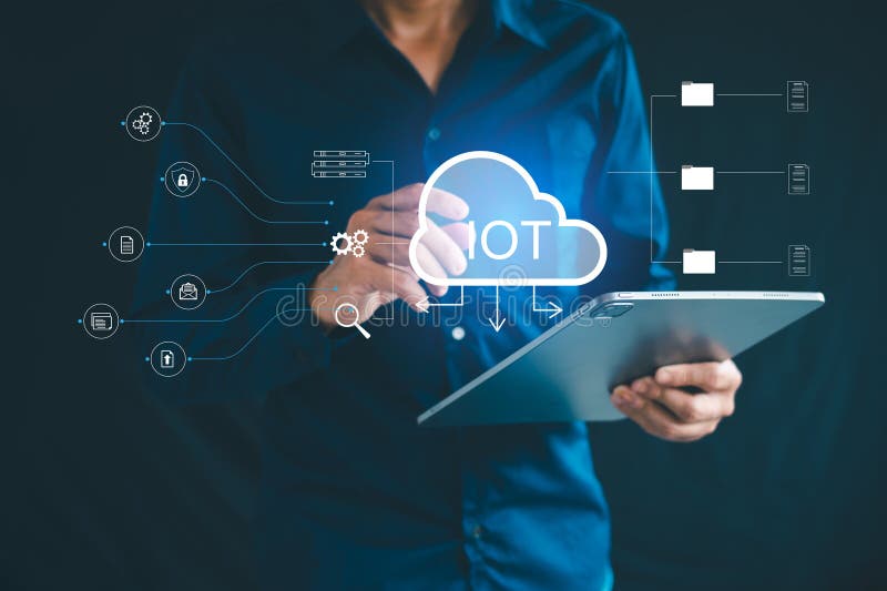 Internet of Things Cloud Centric Network Connectivity Concept Stock ...
