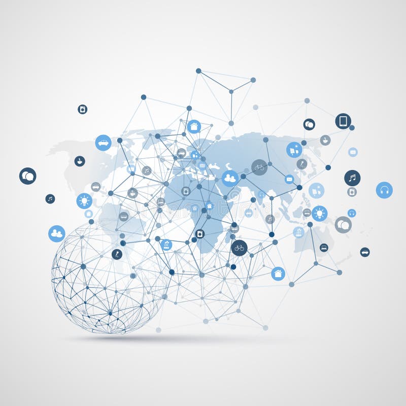 Wireframe Digital Communication Icons Stock Illustrations – 561 ...