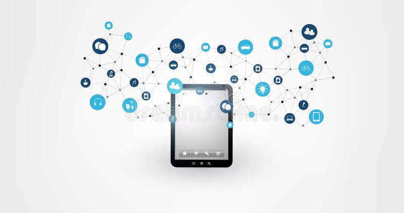 Internet of Things, Cloud Computing, Modern Digital Technology Concept ...