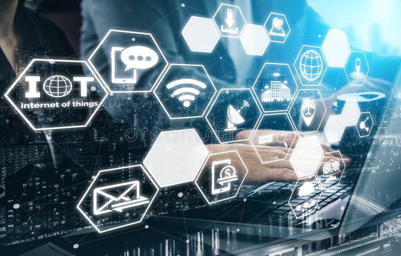 Internet of Things and Communication Technology Stock Image - Image of ...