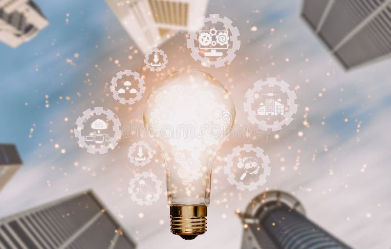 Internet of Things and Communication Technology Uds Stock Image - Image ...