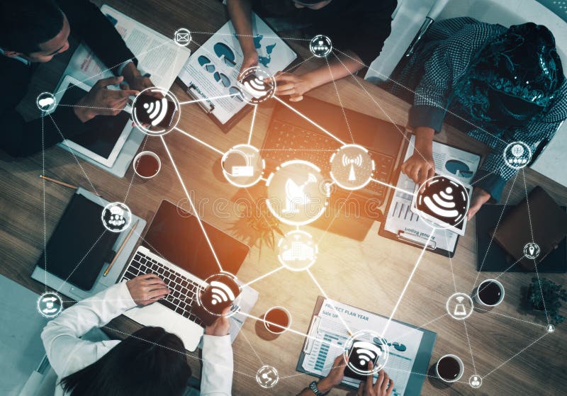 Internet of Things and Communication Technology Uds Stock Image - Image ...