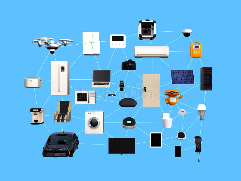 Internet of Things Concept for Consumer Products Stock Illustration ...