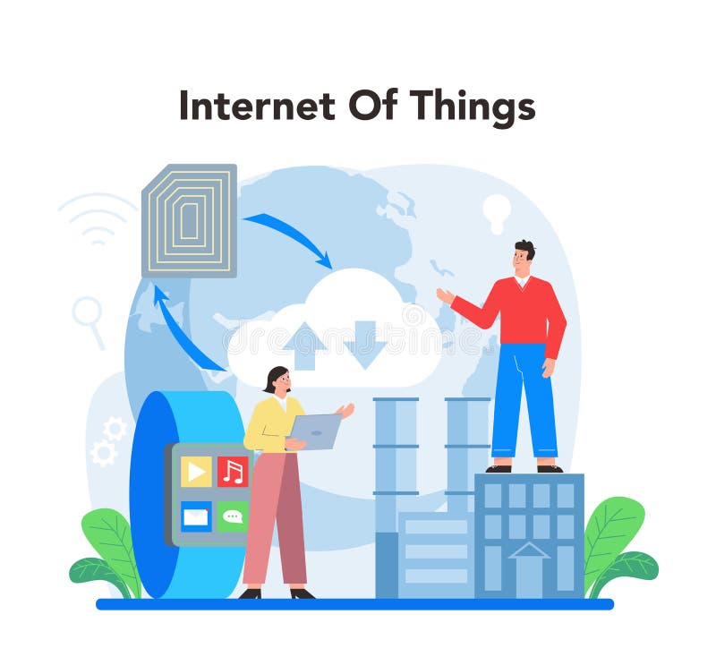 Internet of Things Concept. Idea of Smart Wireless Electronics Stock ...