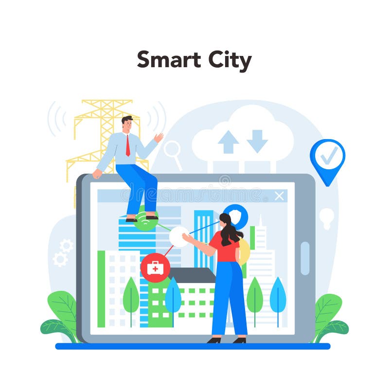 Internet of Things Concept Set. Idea of Smart Wireless Electronics ...