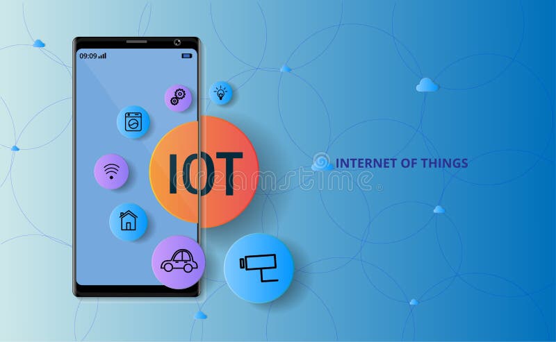 INTERNET of THINGS CONCEPT stock vector. Illustration of connection ...