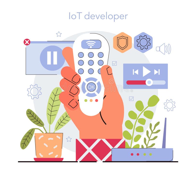 Internet of Things Development. Idea of Smart Wireless Electronics ...