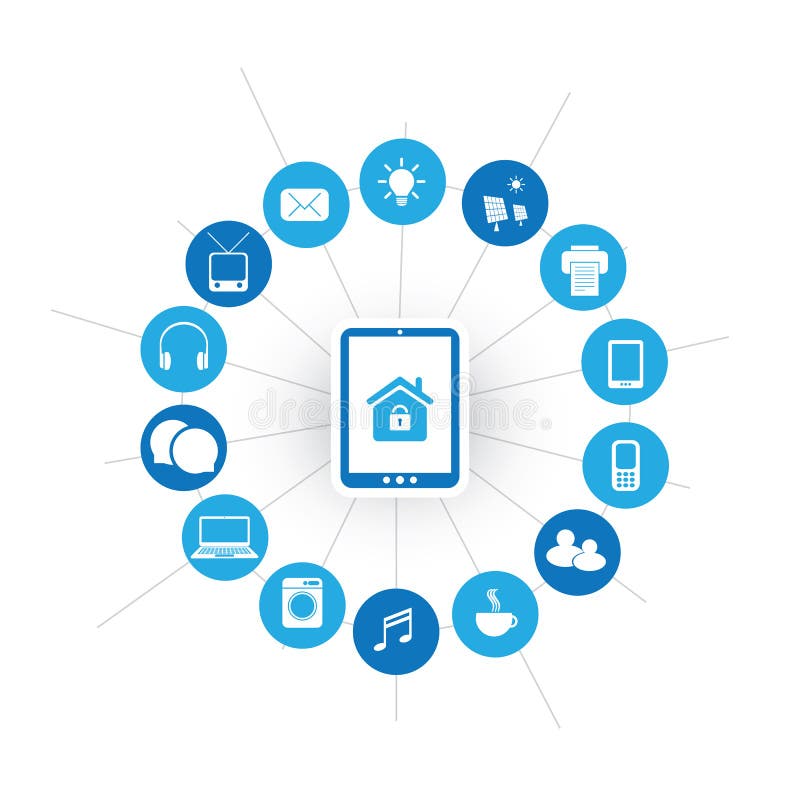 Internet of Things, Digital Home and Networks System Design Concept ...