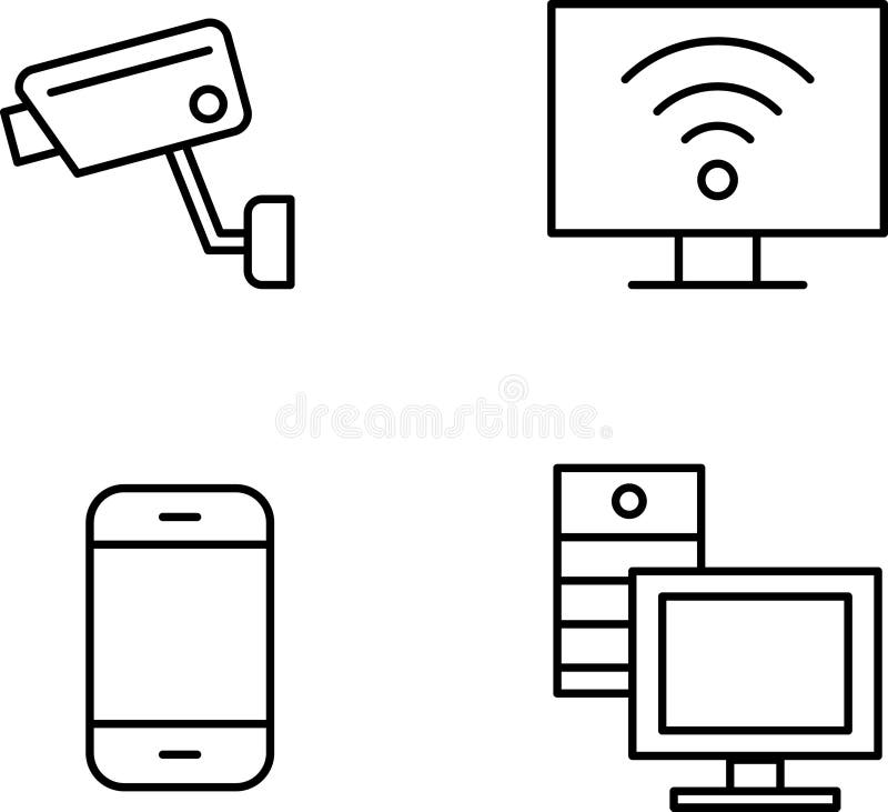 Internet of Things Icon Set. IOT Symbols Design. Smart Device. Industry ...