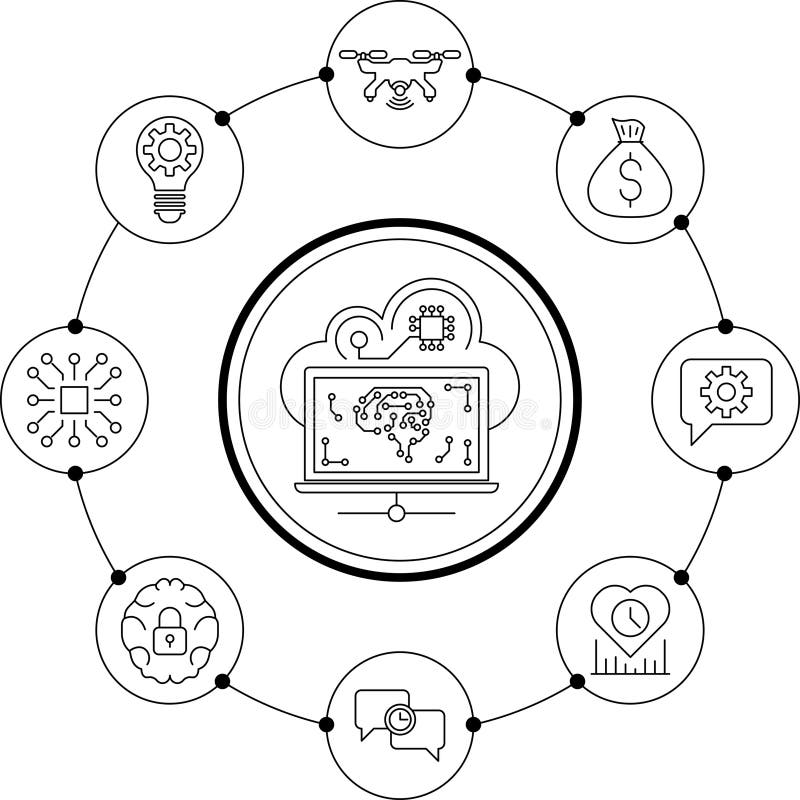 Internet of Things Icon Set. IOT Symbols Design. Smart Device. Industry ...