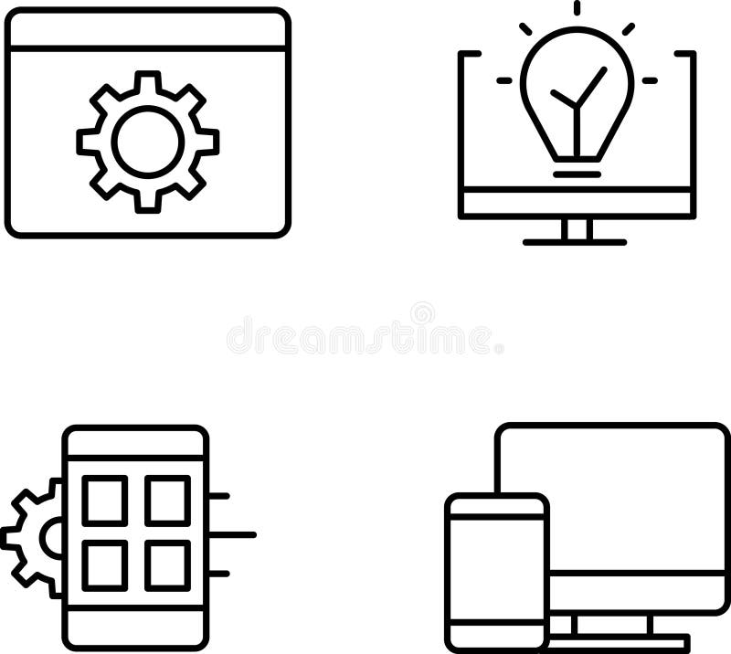 Internet of Things Icon Set. IOT Symbols Design. Smart Device. Industry ...