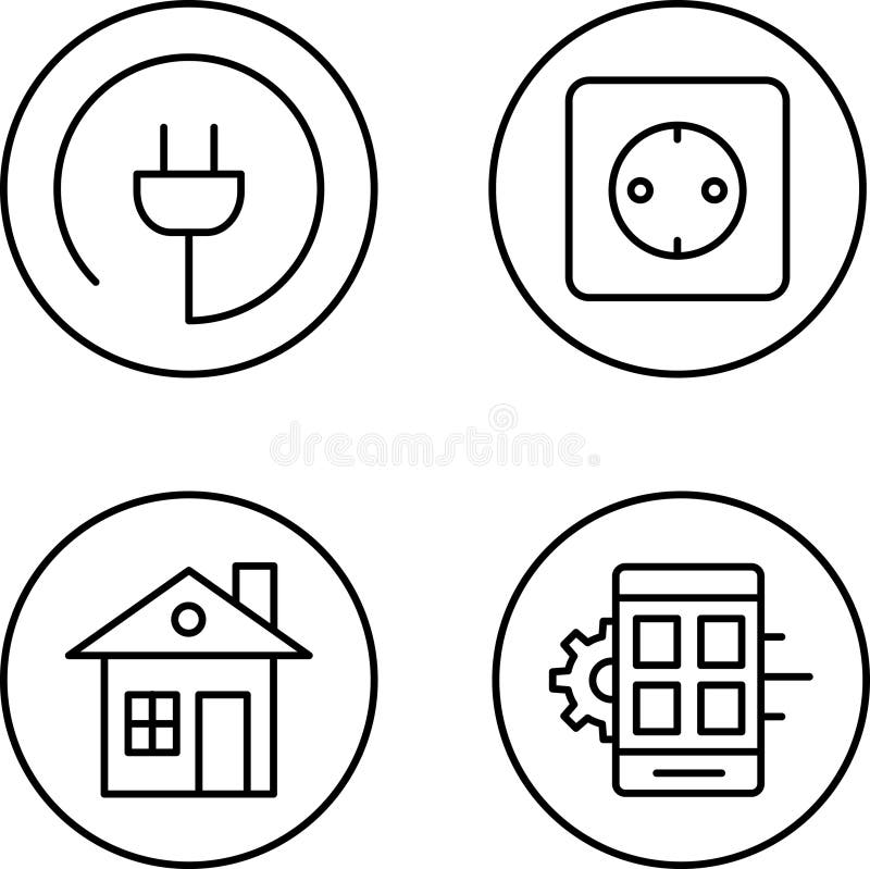 Internet of Things Icon Set. IOT Symbols Design. Smart Device. Industry ...