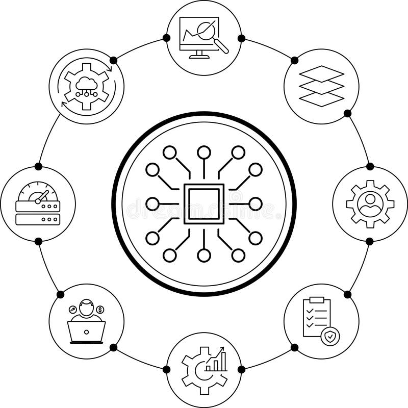 Internet of Things Icon Set. IOT Symbols Design. Smart Device. Industry ...