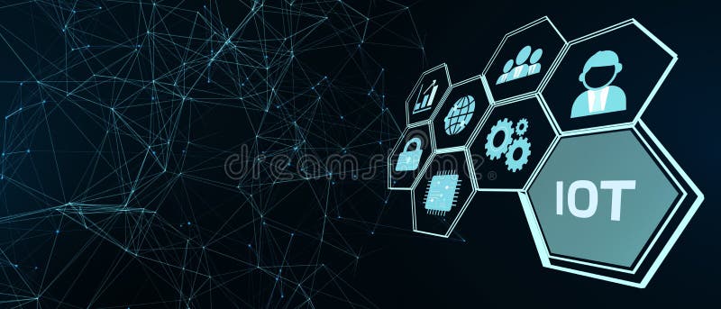 Internet of Things - IOT Concept. Businessman Offer IOT Products and ...
