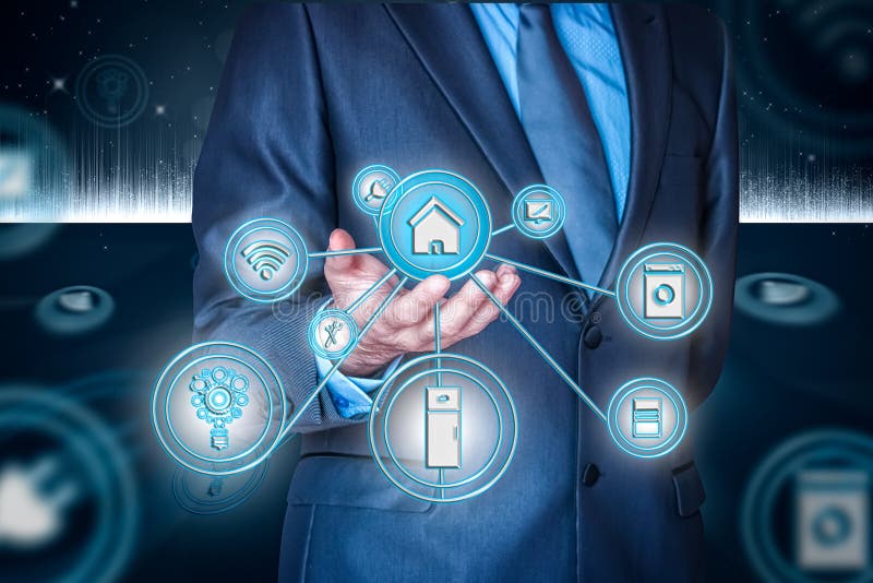 Internet of Things. IOT Concept. Internet Networking. 4 Stock Image ...