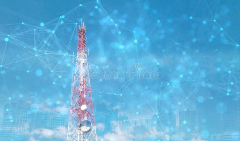 Internet of Things or IOT Concept Network Smart City 5G Network Big ...