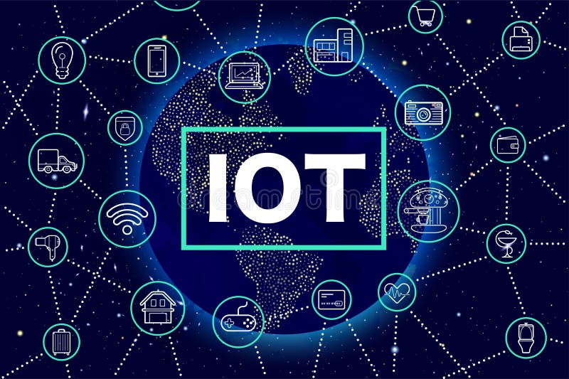 Internet of Things IOT. Devices and Connectivity Concepts Stock Vector ... Internet of Things IOT. Devices and Connectivity Concepts Stock Vector ...
